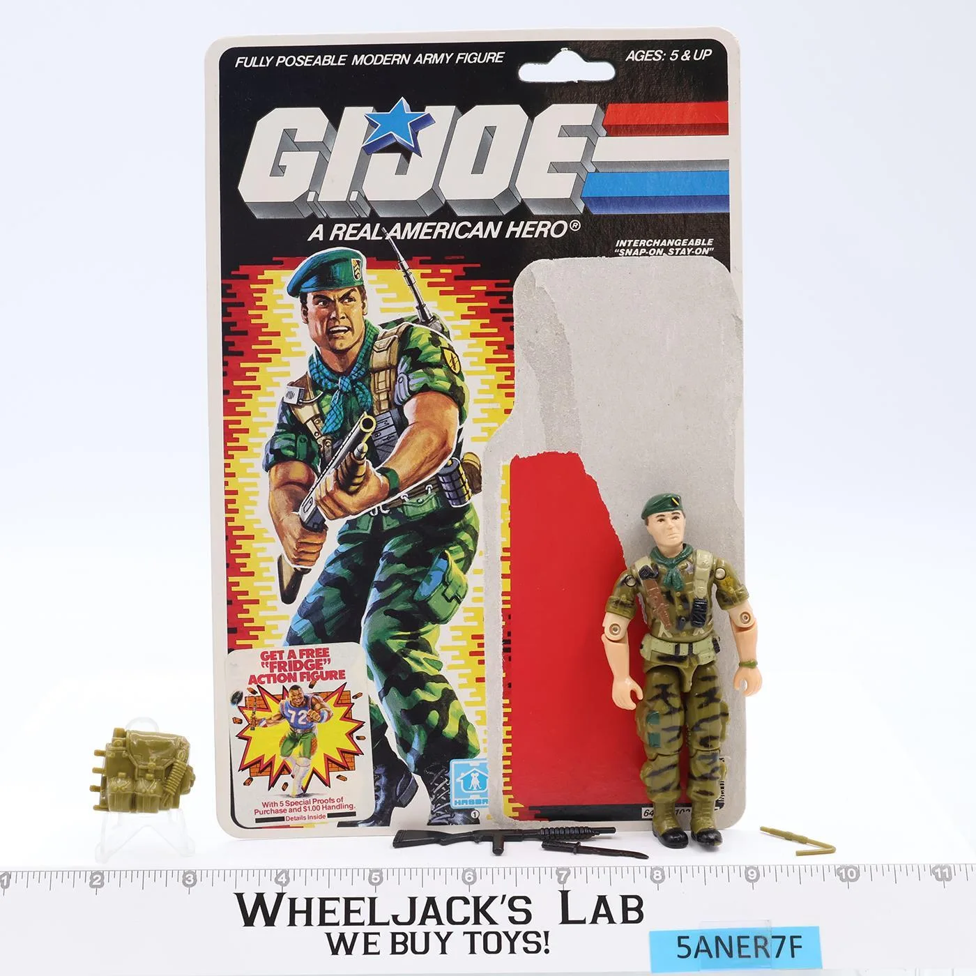 Lt. Falcon V1 100% Complete W/ Card 1987 G.I. Joe Hasbro Vintage Action ...