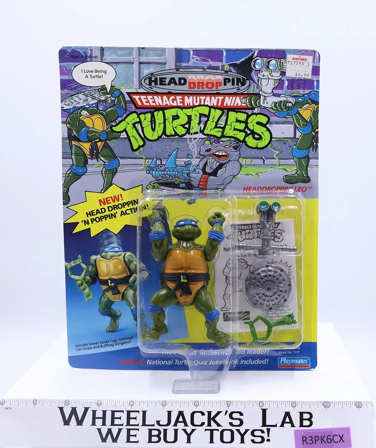 Head Droppin' Leo Teenage Mutant Ninja Turtles 1991 TMNT Playmates New ...