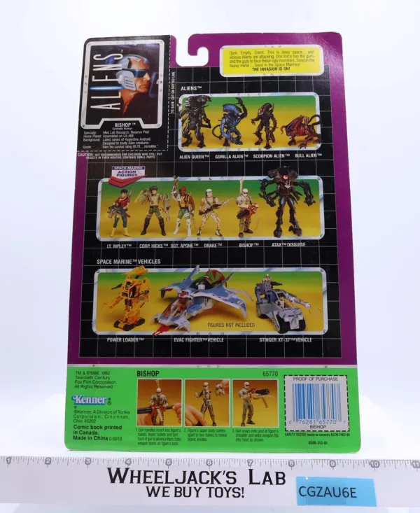 Bishop Android Space Marine Aliens 1992 Kenner Action Figure NEW SEALED ...