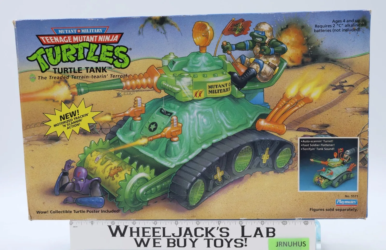 Turtle Tank Teenage Mutant Ninja Turtles TMNT 1991 Playmates Action ...