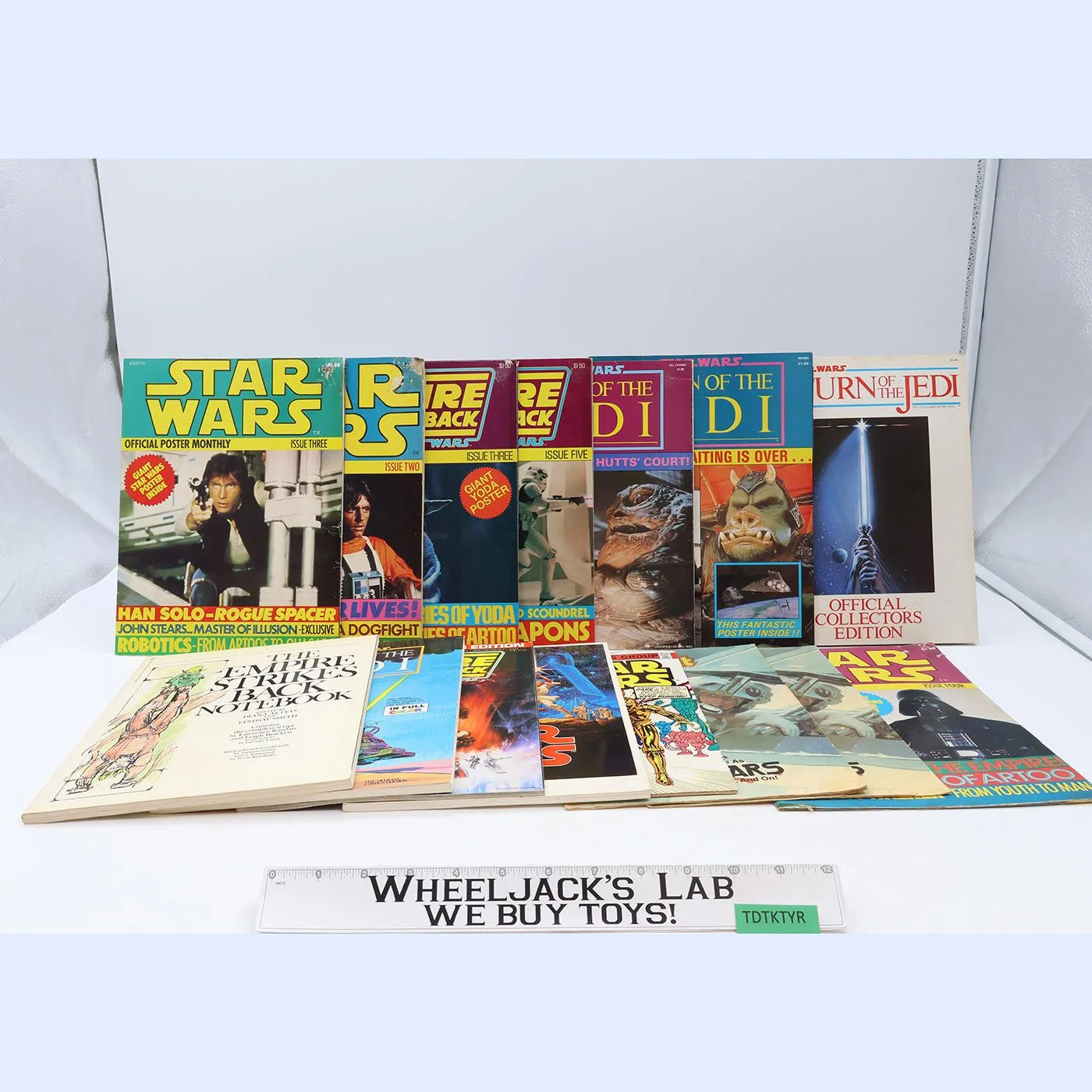 Lot of 15 Star Wars Magazines 1970s-1980s W/ Posters - Wheeljack's Lab