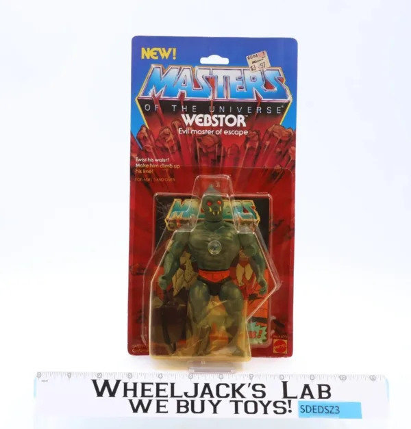 Webstor 12-Back He-Man Masters of the Universe MOTU 1983 Mattel NEW ...