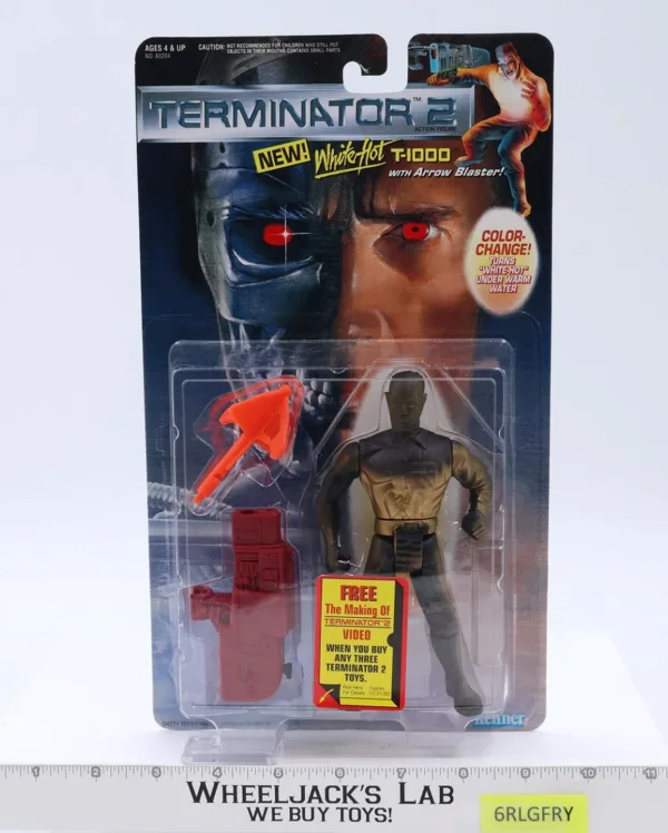 White Hot T-1000 w/ Arrow Blaster Terminator 2 1991 Kenner Action ...