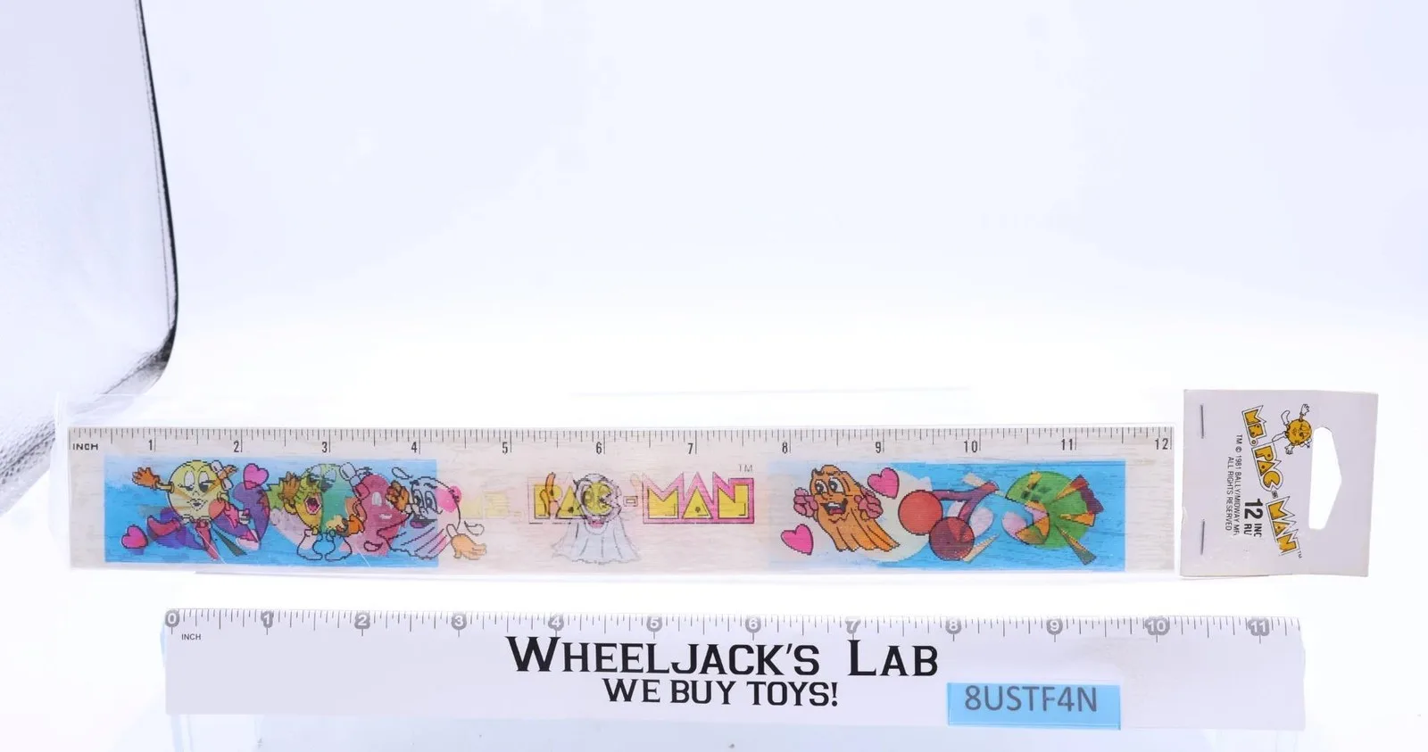 Ms. Pac-Man 12" Ruler 1981 Bally Midway Empire Pencil Corp NEW SEALED ...