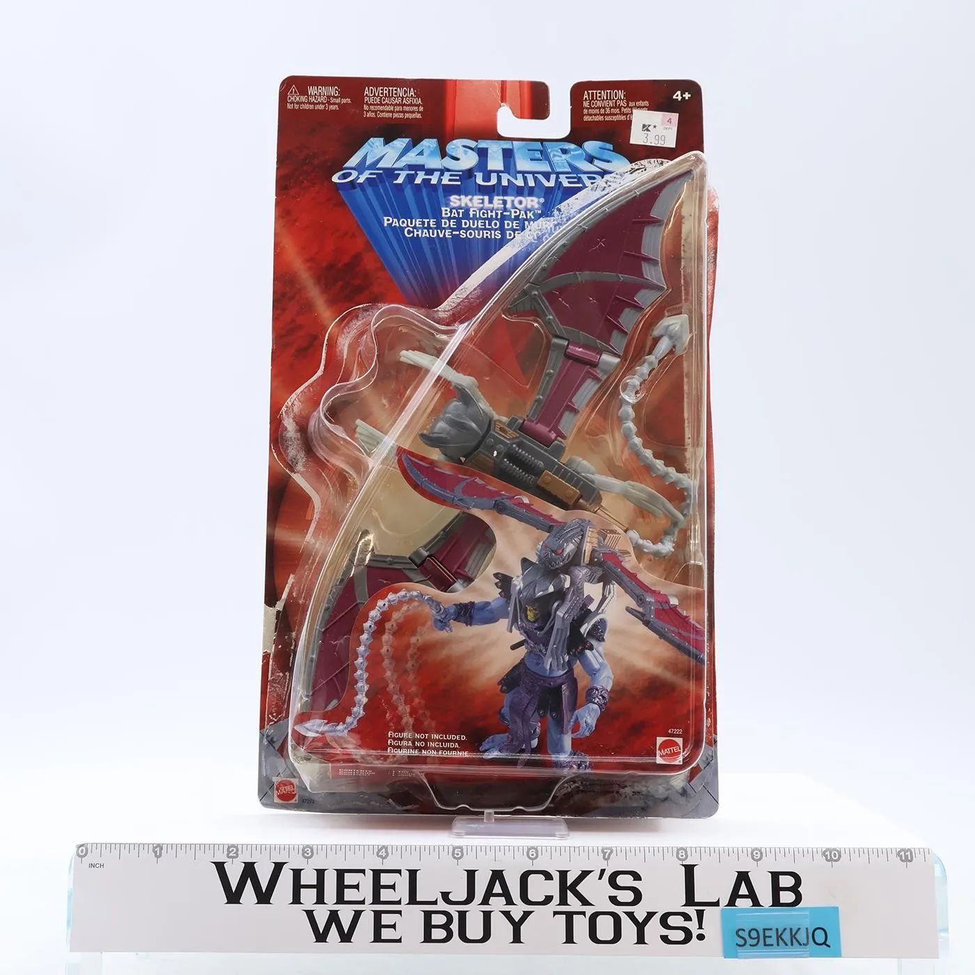 Bat Flight-Pak Skeletor Masters Of The Universe MOTU 2002 Mattel NEW ...