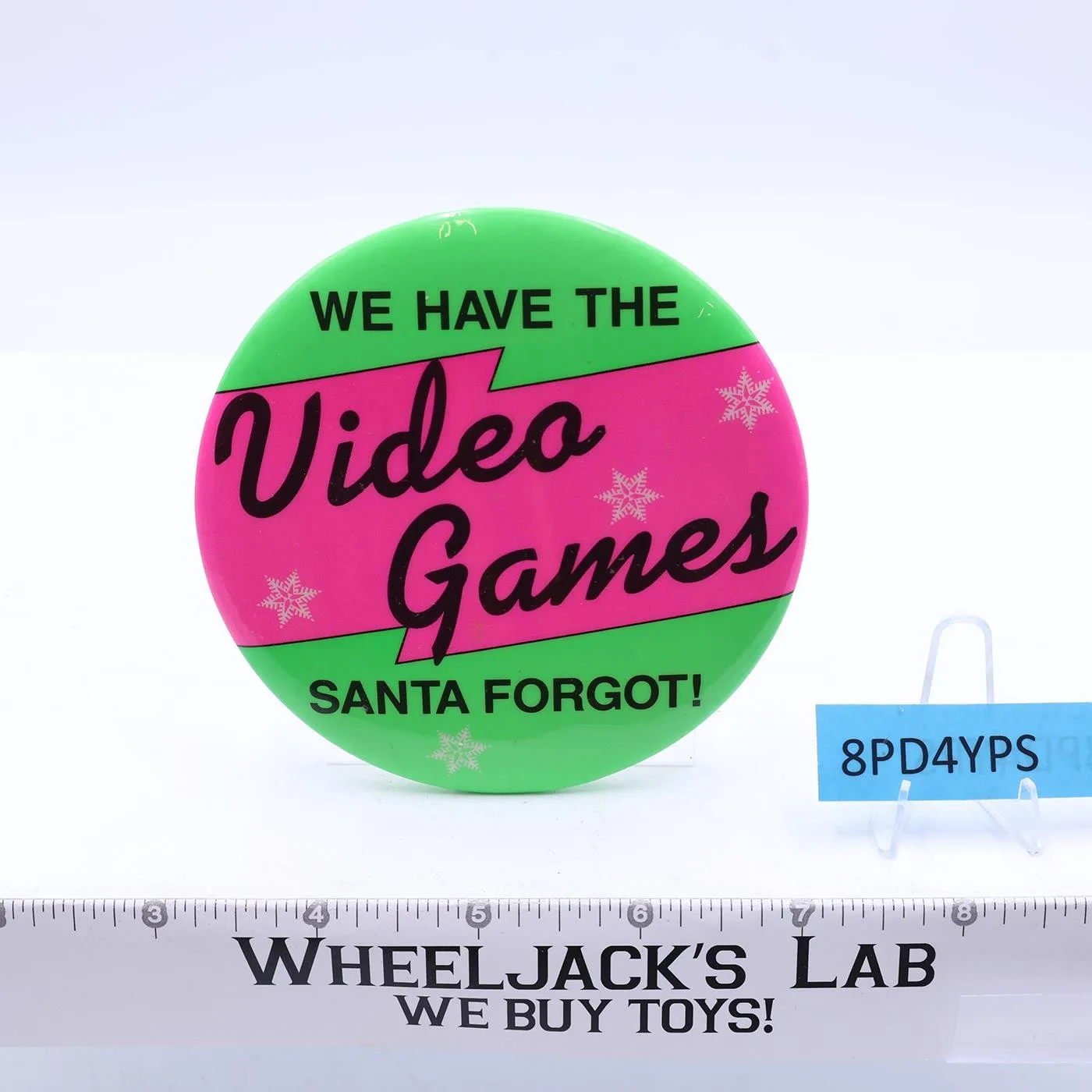 5" Video Games Pin Badge Button - Wheeljack's Lab