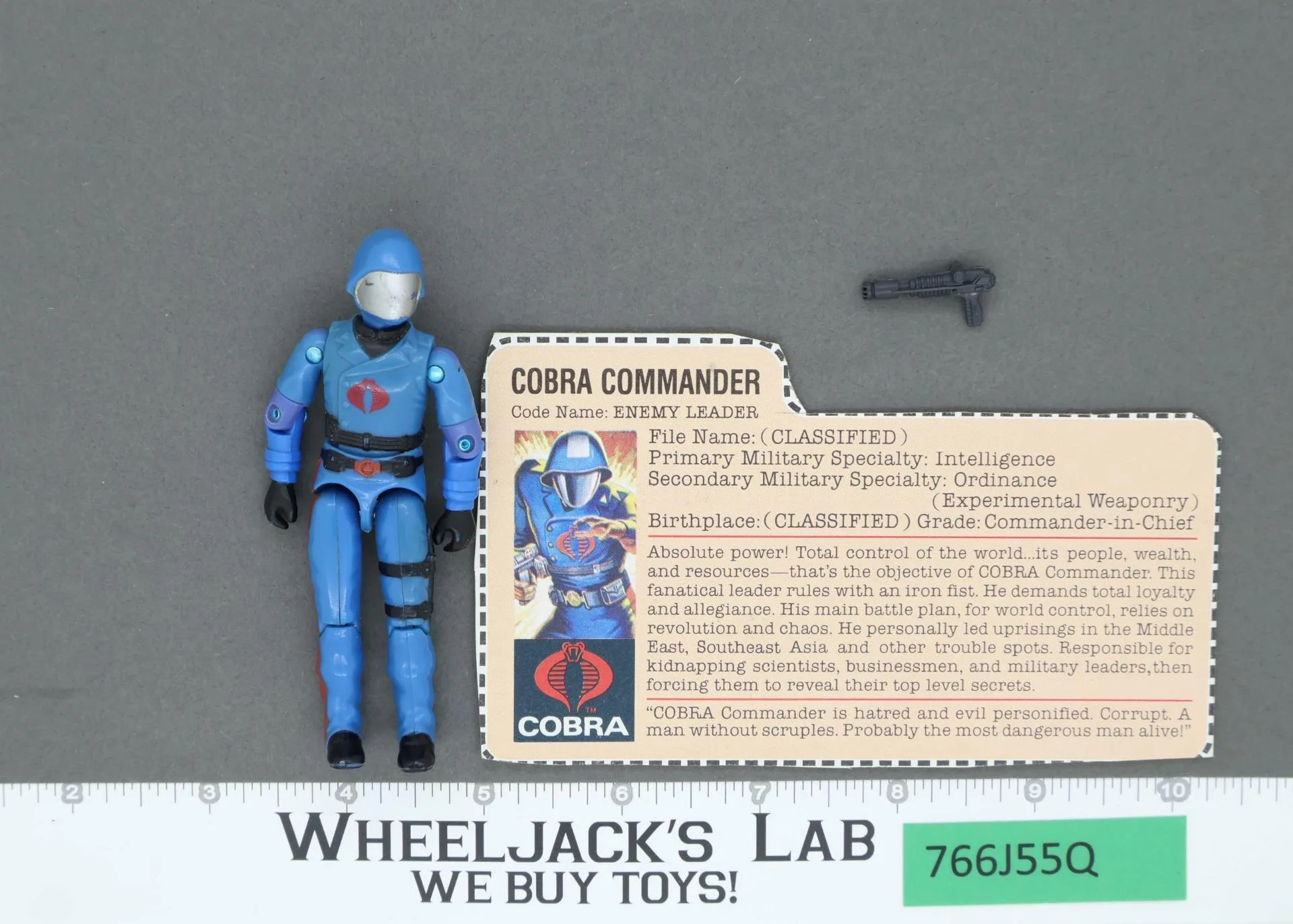 Cobra Commander V1.5 Complete RED CARD BACK G.I. Joe 1983 Hasbro ...