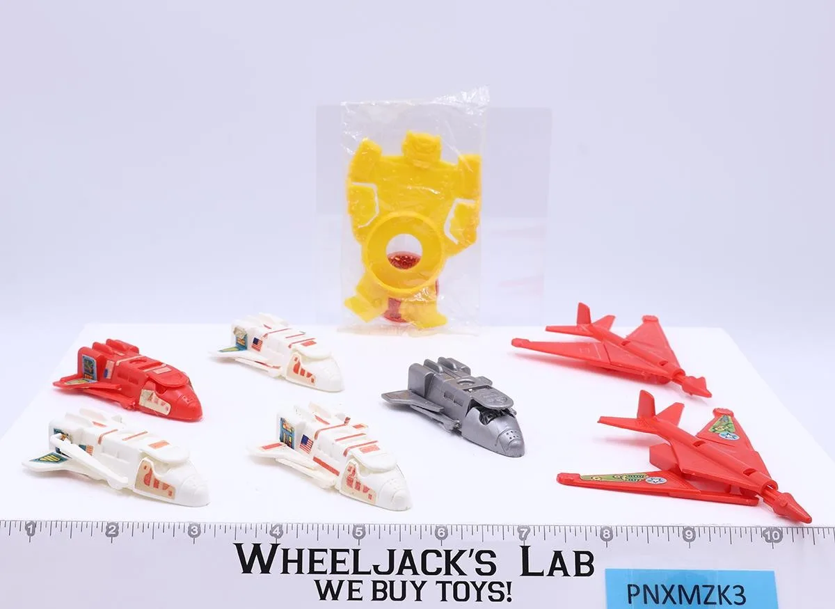 Lot of 8 Star Bots Robot Action Figures 1980s Kellogg's Plastic Cereal Toys - Wheeljack's Lab