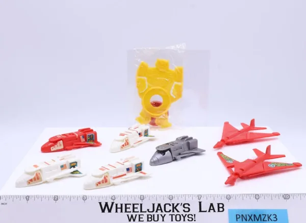 Lot of 8 Star Bots Robot Action Figures 1980s Kellogg's Plastic Cereal Toys - Wheeljack's Lab