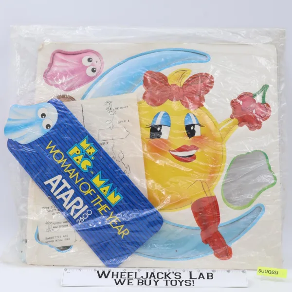 Ms. Pac-Man Atari 2600 Cardboard Store Display 1982 Bally Midway NEW ...