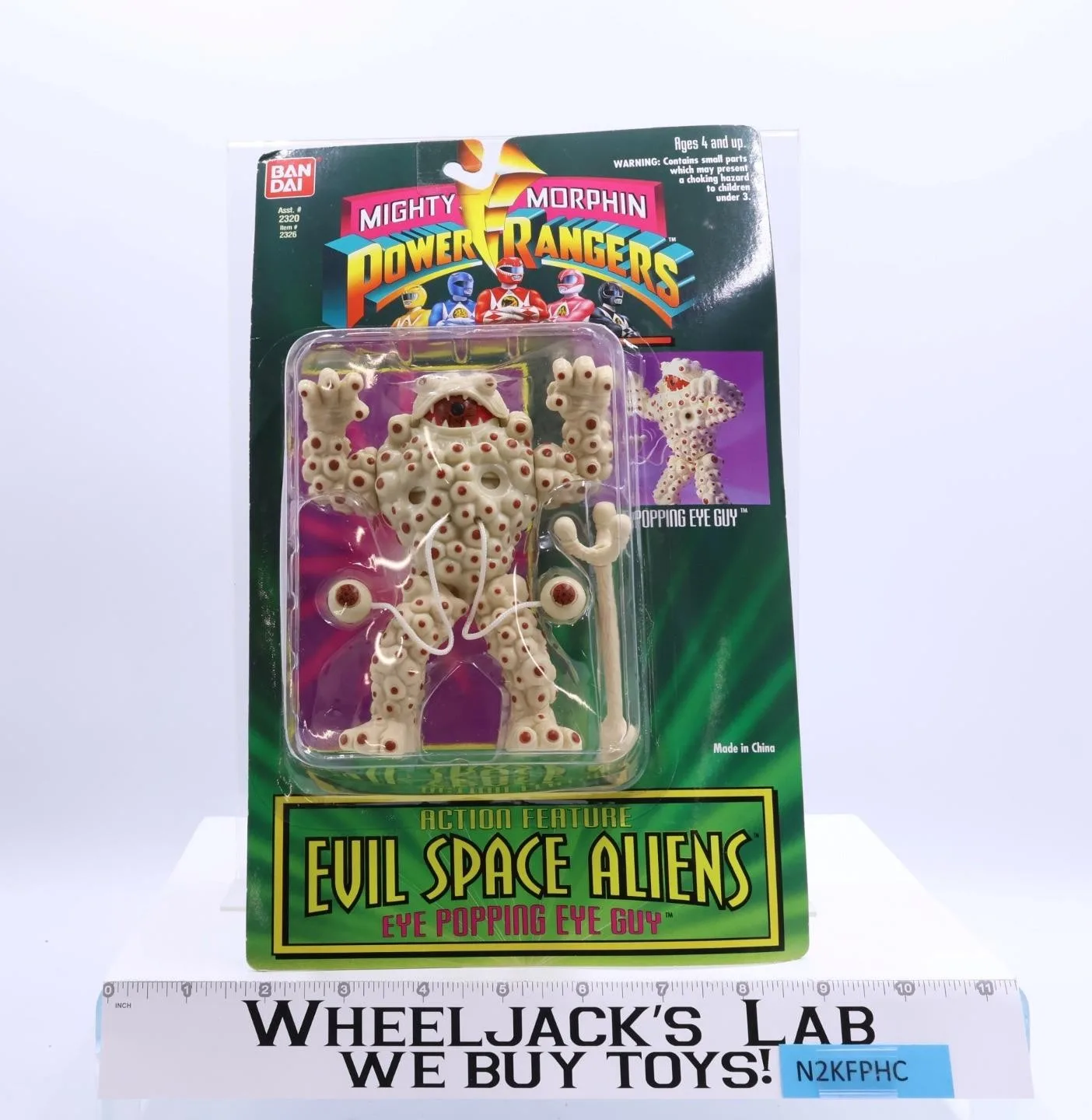 Eye Popping Eye Guy Mighty Morphin Power Rangers 1994 Bandai NEW SEALED ...