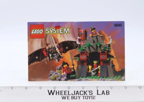 #6045 Ninja Surprise Instruction Manual ONLY 1998 Lego - Wheeljack's Lab