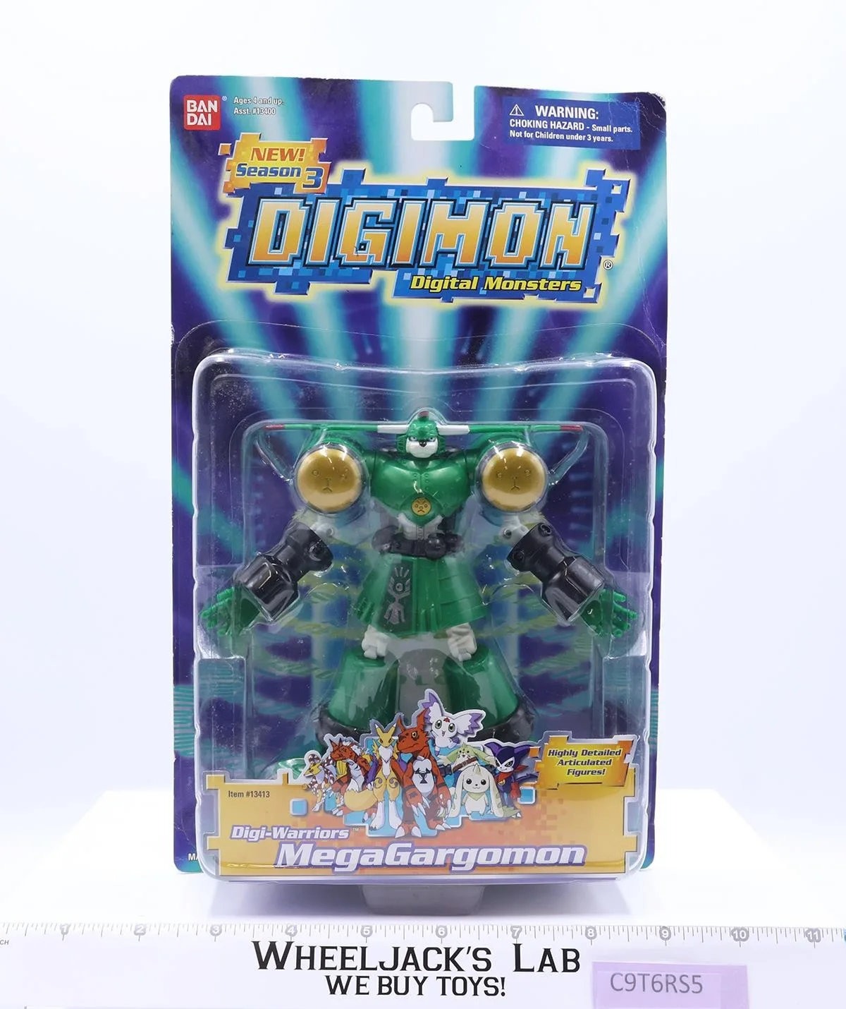 Digi-Warrior MegaGargomon Digimon Season Three 2002 Bandai Figure NEW ...
