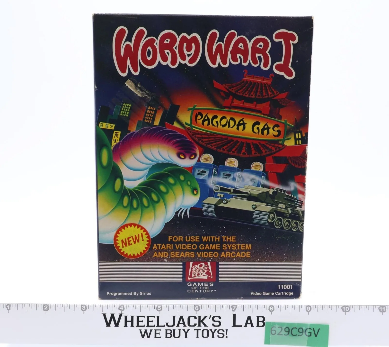 Worm War 1 W/ Box + Manual ATARI 2600 1982 Vintage Game Cartridge ...