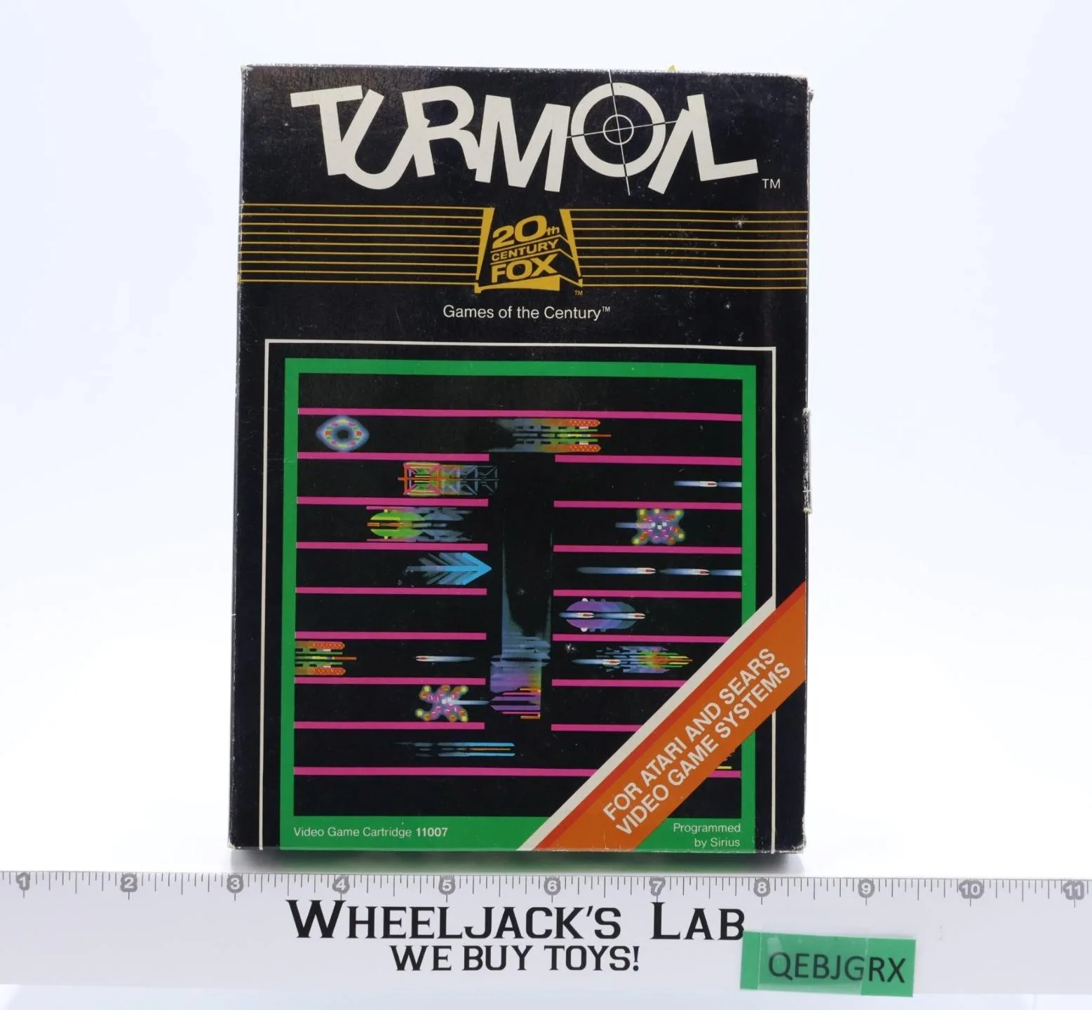 Turmoil Inferno W/ Box + Manual ATARI 2600 1982 20th Century Fox Game ...