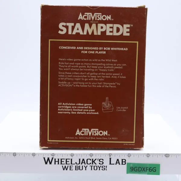 Stampede W/ Box + Manual ATARI 2600 1981 Activision Vintage Game ...