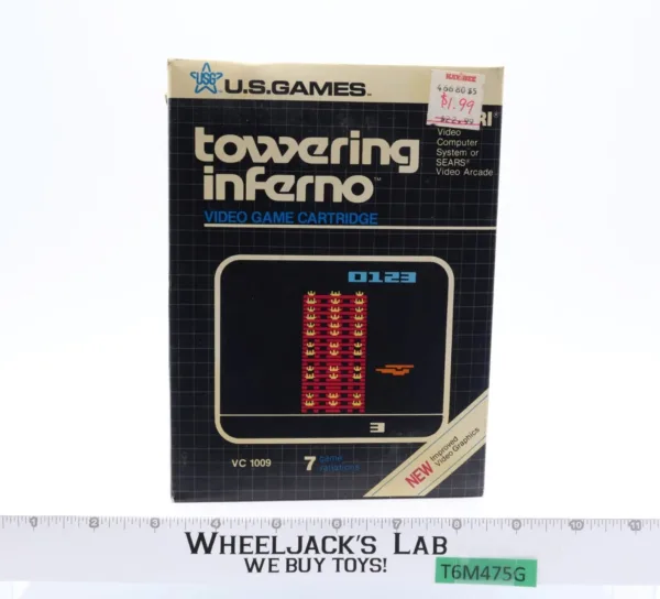 Towering Inferno W/ Box + Manual ATARI 2600 1982 US Games Game ...