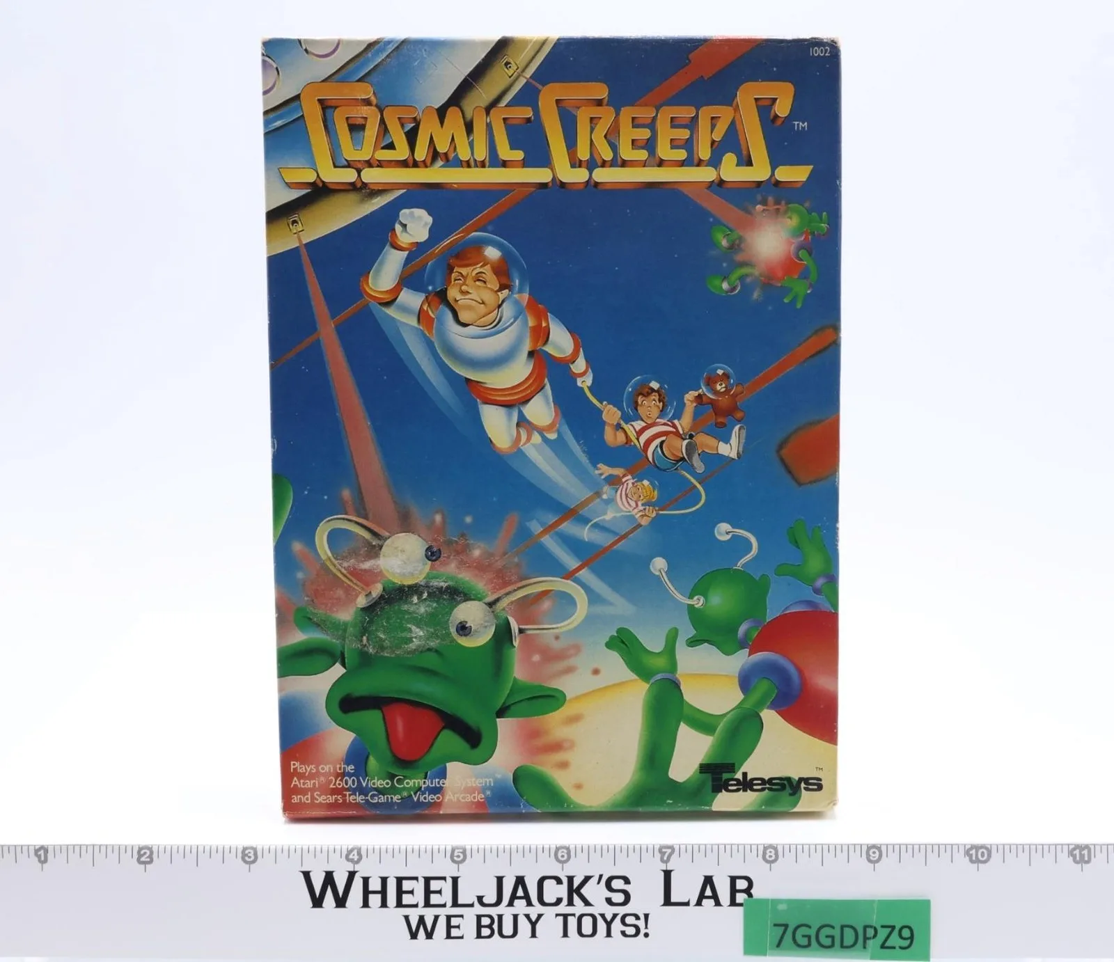 Cosmic Creeps W/ Box + Manual ATARI 2600 1982 Telesys Game Cartridge ...