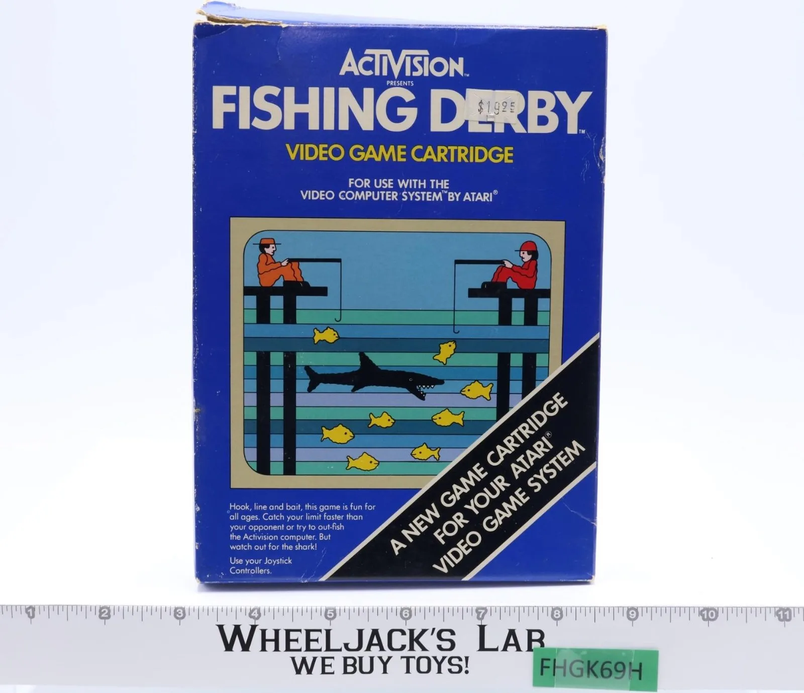 Fishing Derby W/ Box + Manual ATARI 2600 1980 Activision Game Cartridge ...