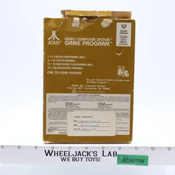 Warlords W/ Box + Manual ATARI 2600 1981 Vintage Game Cartridge ...