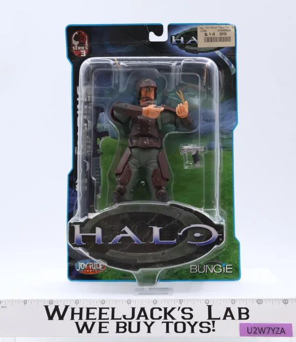 UNSC Marine W/ Rifle & Shotgun Halo Series 3 2003 Joyride Studios NEW SEALED - Wheeljack's Lab