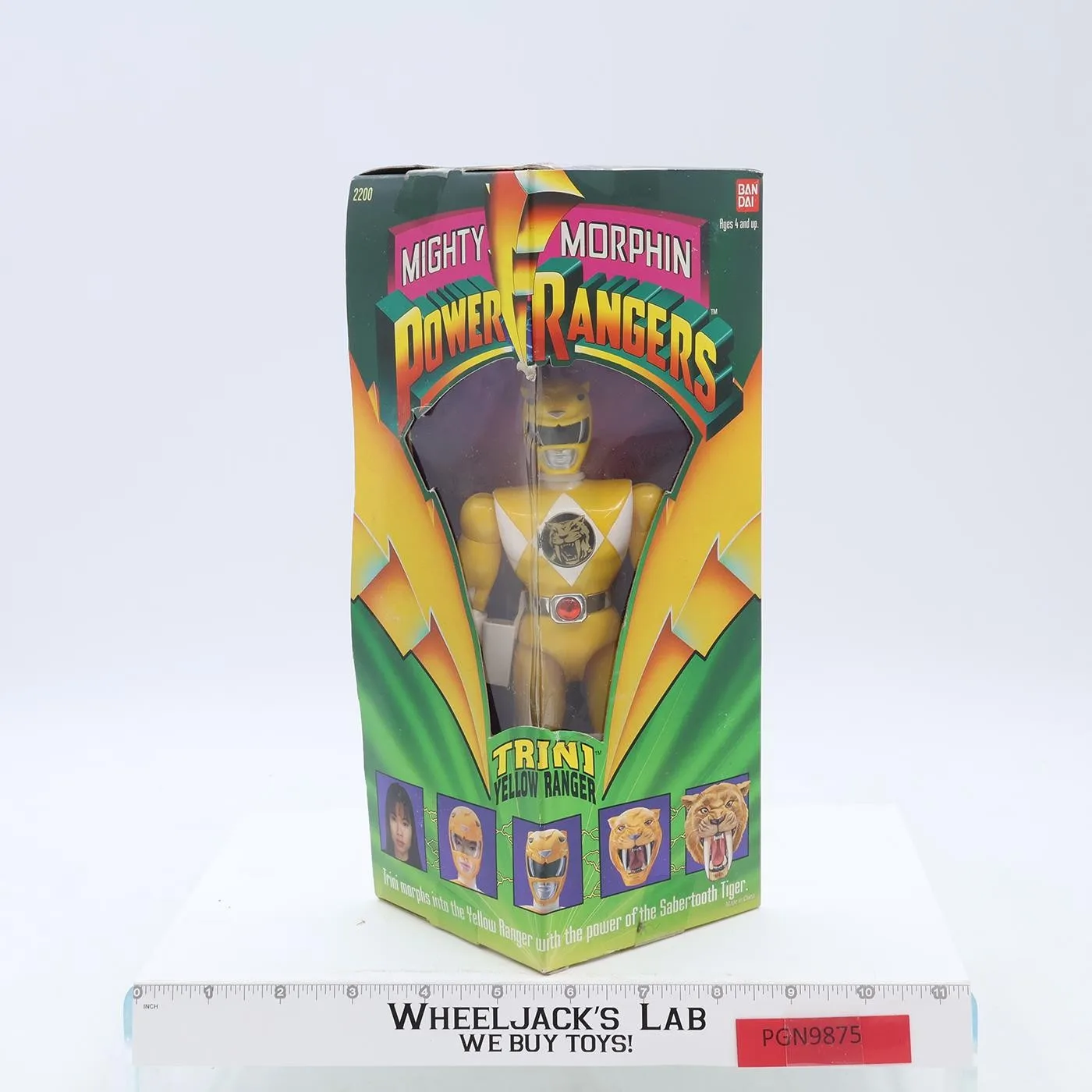 Trini Yellow Ranger Mighty Morphin Power Rangers 1993 Bandai Figure NEW ...