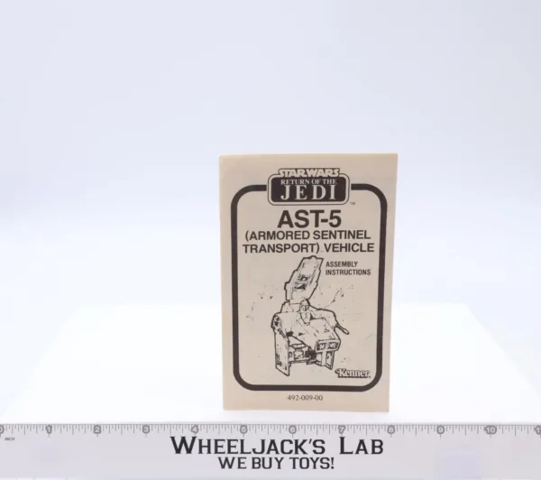 Star Wars AST-5 Armored Transport Assembly Instructions ROTJ Vintage ...