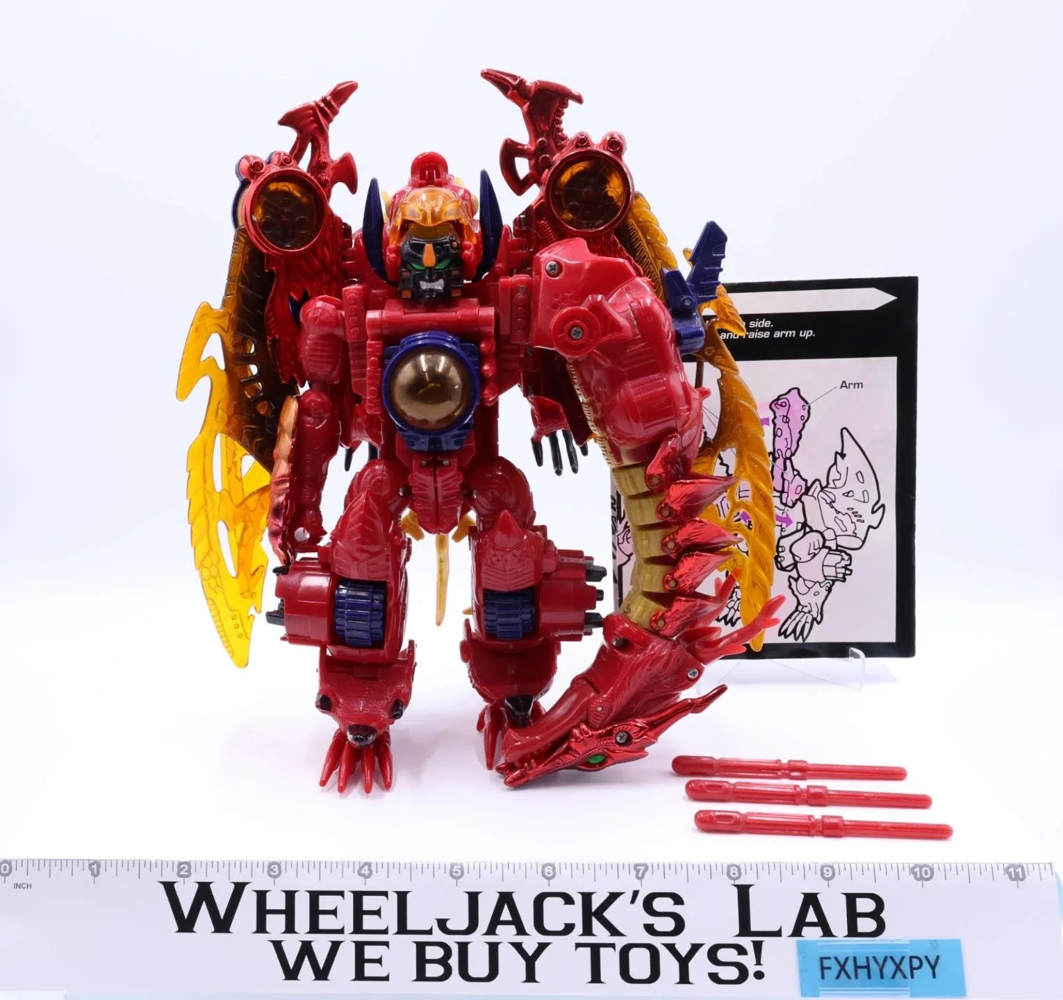 Megatron Dragon Transmetal 2 100% Complete Transformers Beast Wars 1999 ...