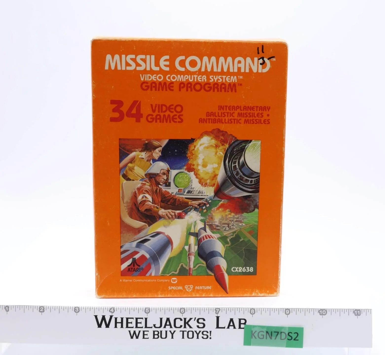 Missile Command W/ Box + Manual ATARI 2600 1980 Game Cartridge - Wheeljack's Lab