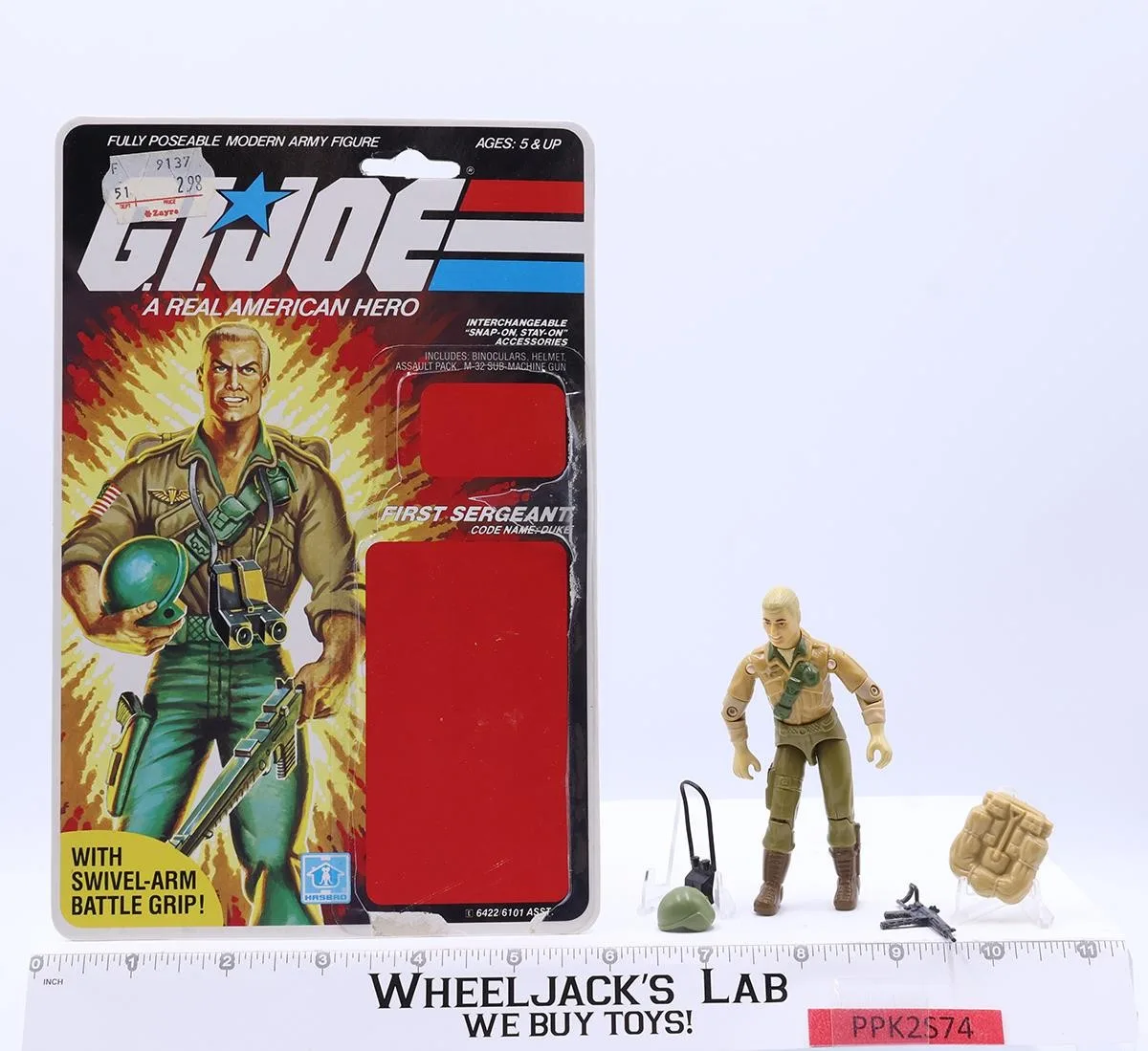 Duke V1 100% Complete W/ 32 Cardback G.I. Joe 1983 Hasbro Vintage ...