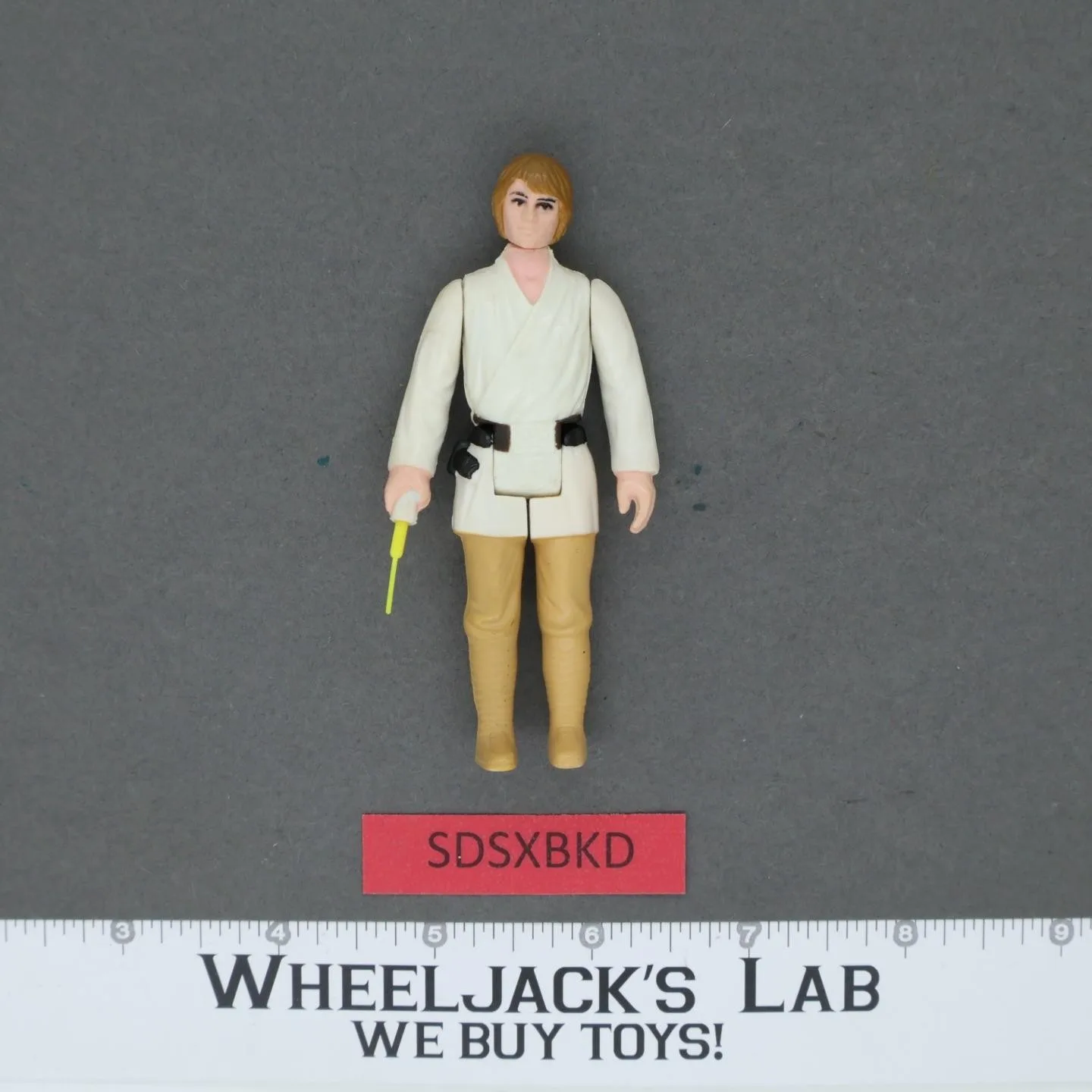 Luke Skywalker Farmboy DARK BROWN HAIR 100% Complete Star Wars 1977 ...