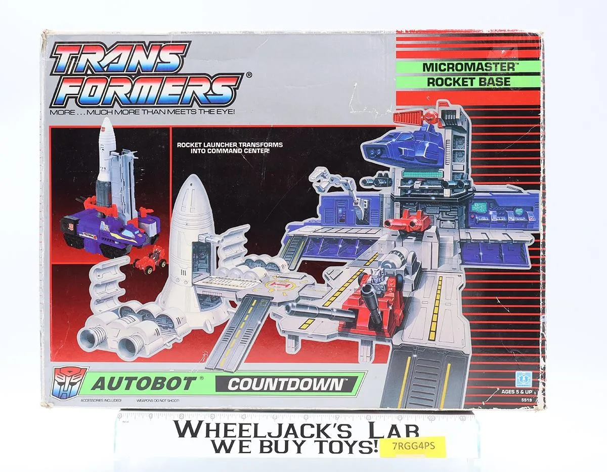Countdown Micromaster Rocket Base UNUSED STICKERS G1 Transformers ...