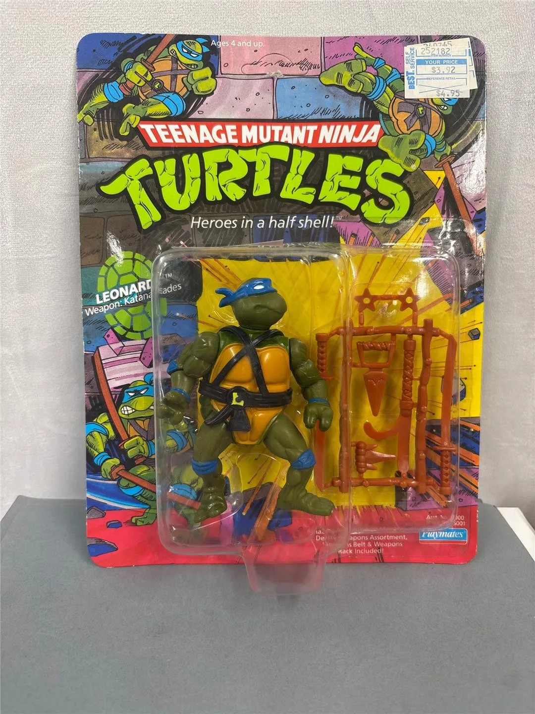 Leonardo HARD Head 10-Back Teenage Mutant Ninja Turtles Unpunched ...